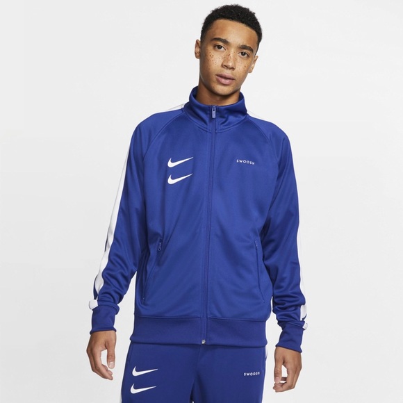 Jackets & Coats | Nike Swoosh Royal Blue Track Jacket | Poshmark
